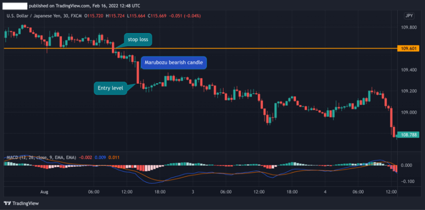 How to Trade The Marubozu Candle Pattern (in 2 Steps)